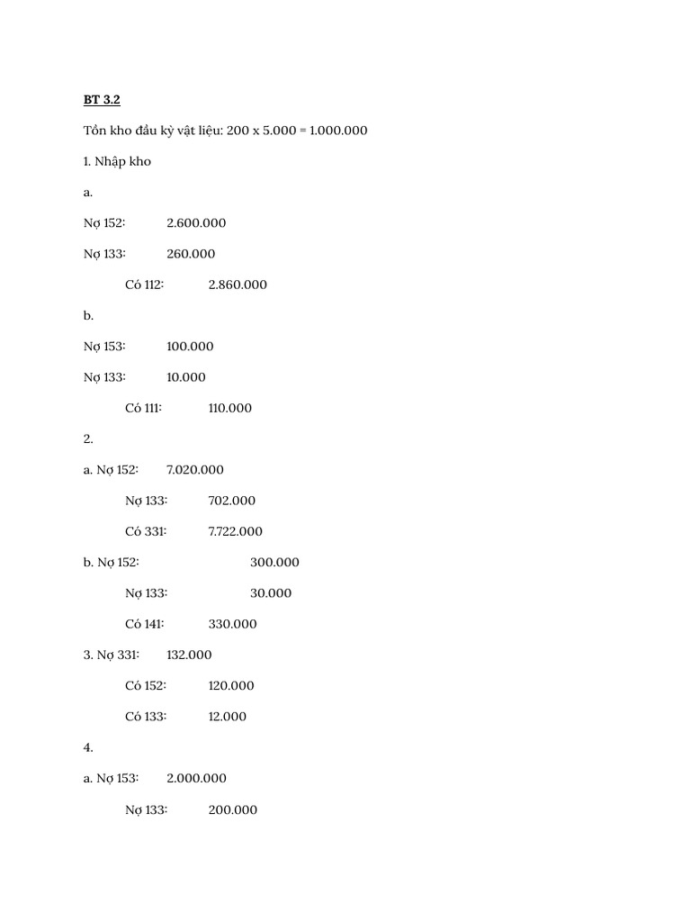 (KTTC KHÔNG CHUYÊN) BÀI TẬP CHƯƠNG 3 | PDF