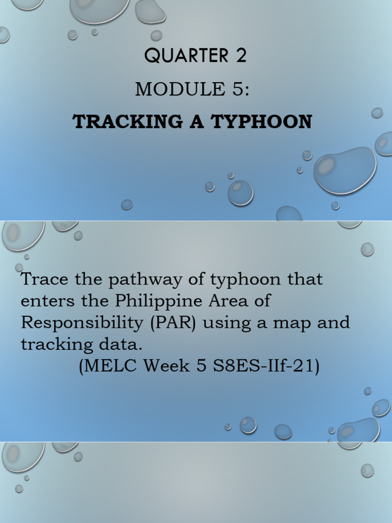 Quarter 2 Tracking A Typhoon | PDF | Tropical Cyclones | Eye (Cyclone)
