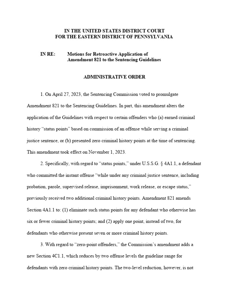 Retroactive Sentencing Guidelines Update | PDF | United States Federal ...