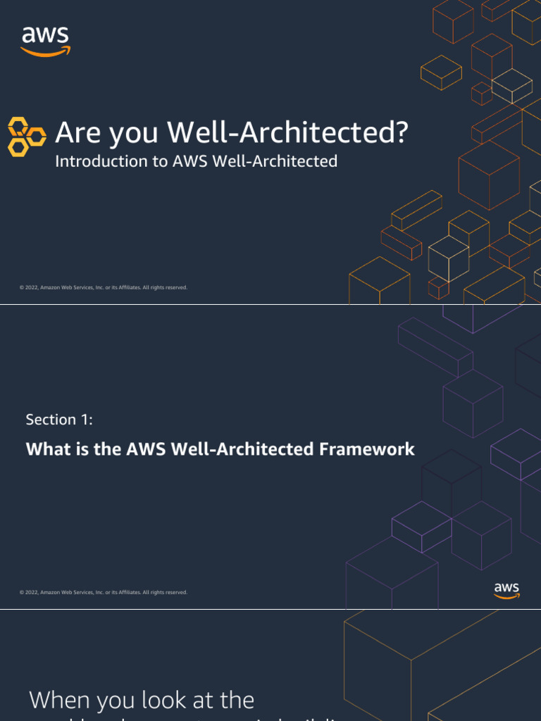 Are You Well-Architected | PDF | Amazon Web Services | Cloud Computing