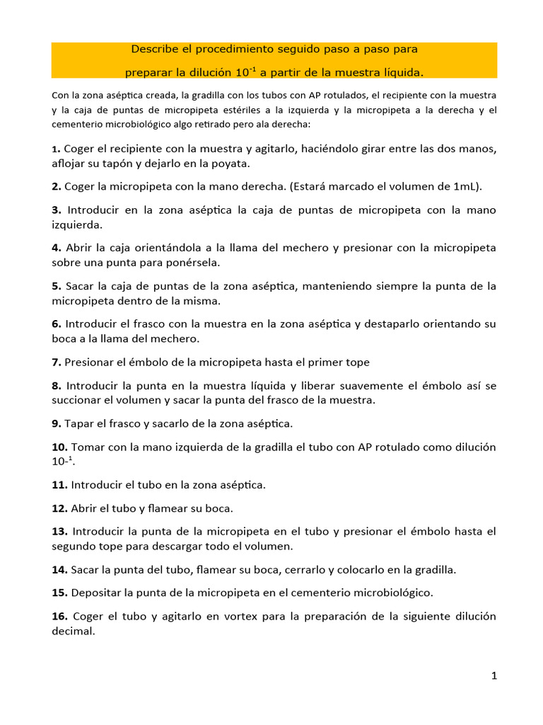 Procedimiento de Prácticas de Recuento | PDF