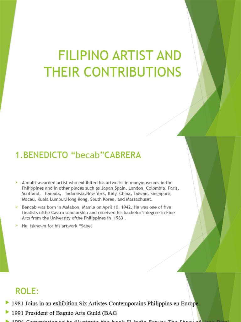 Filipino Art Icons & Their Impact | PDF | Philippines | The Arts