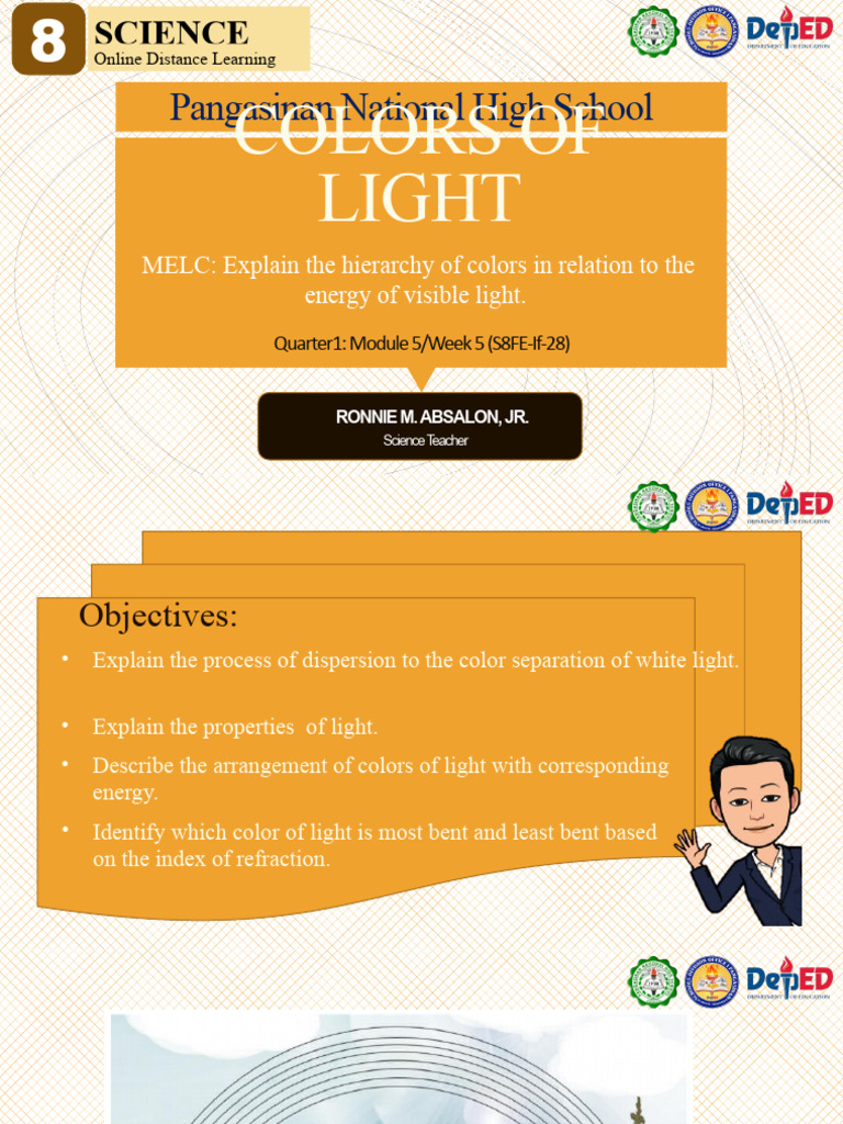 Lesson 5 Colors of Light | PDF | Force | Light