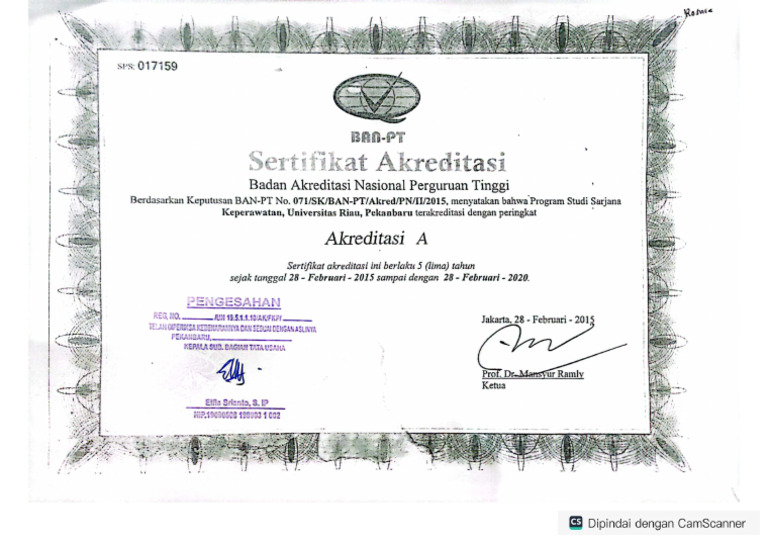 Ssrtifikat Akre Unri | PDF