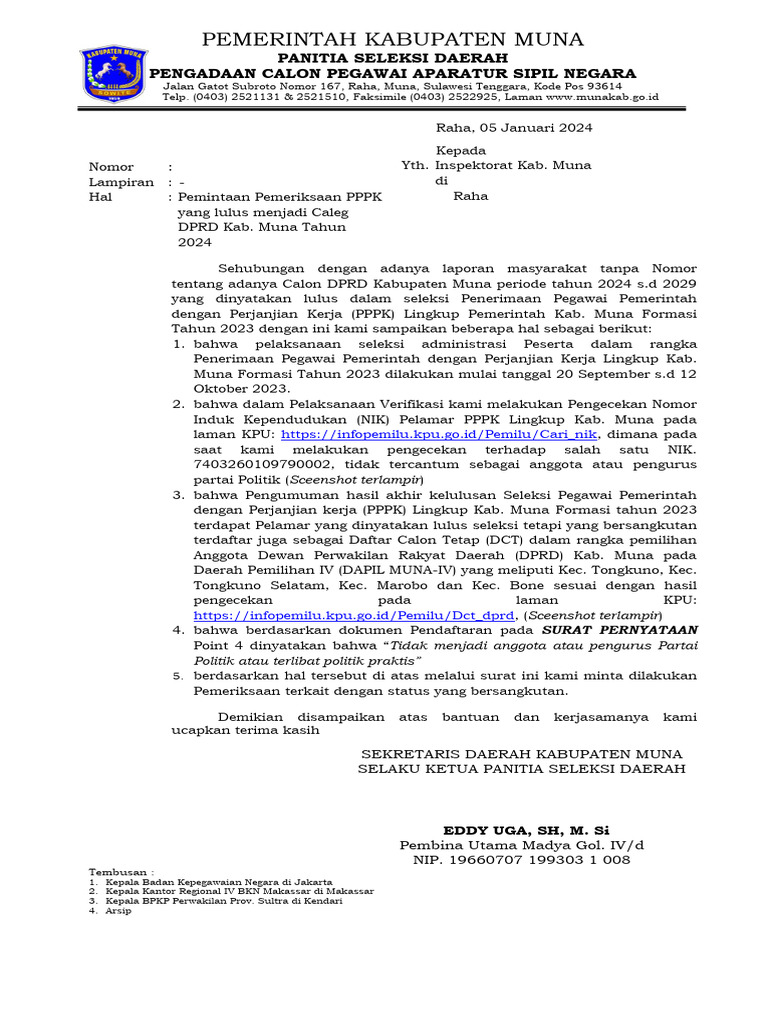 Surat Inspektorat | PDF