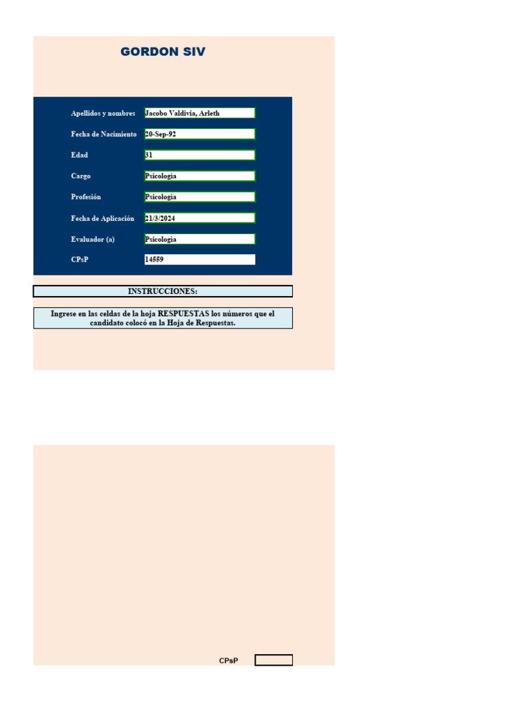 Software de S.I.v de Gordon-1 | PDF | Ciencias del comportamiento | Sicología
