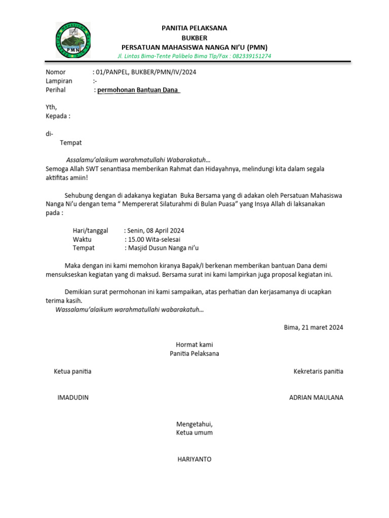 Proposal Bukber 1 | PDF