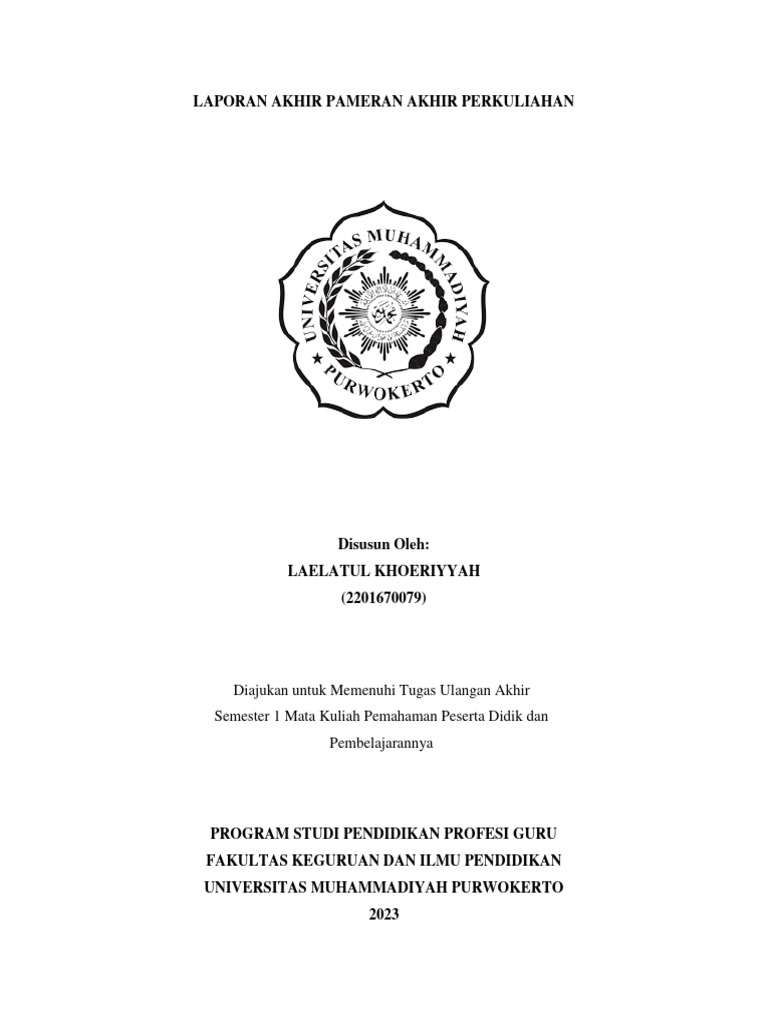 Laelatul Khoeriyyah - UAS - Laporan Akhir Pameran Akhir Perkuliahan | PDF