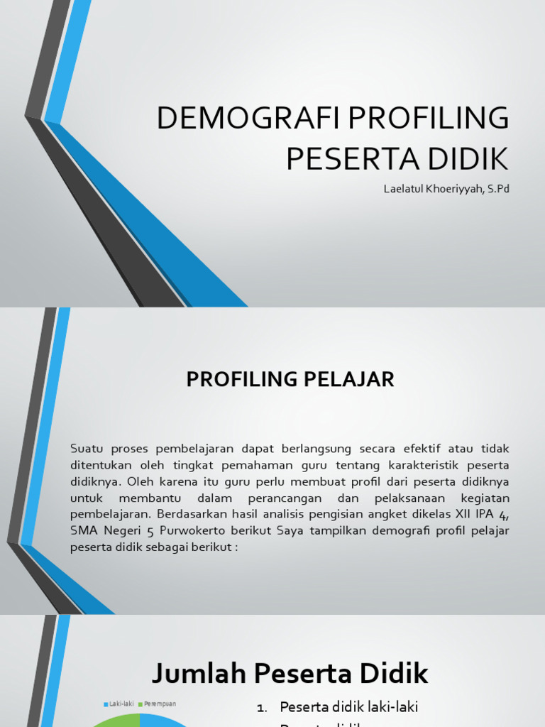 Demografi Profiling Peserta Didik | PDF