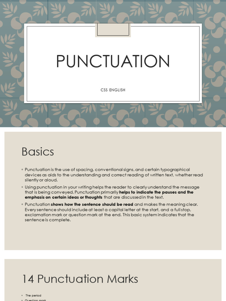 Punctuation CSS | PDF | Punctuation | Bracket