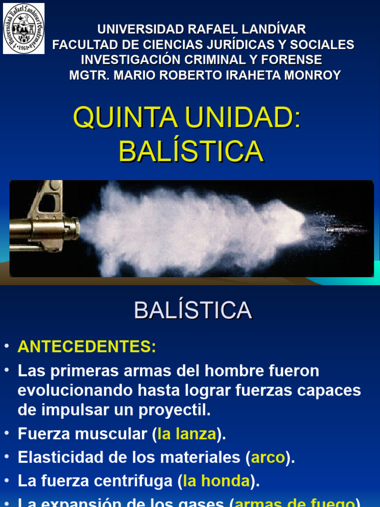 Balística - Interna-Externa-Terminal | PDF | Balística | Munición