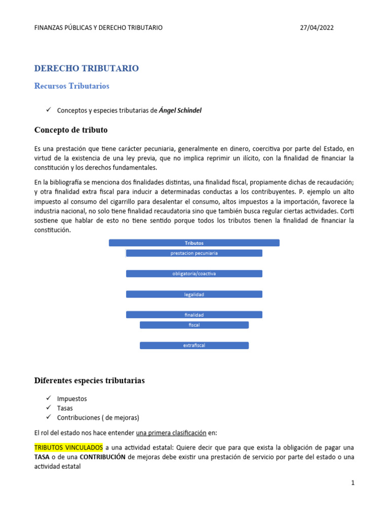 Finanzas Publicas y Derecho Tributario Clase 27-04 | PDF | Impuestos | Finanzas del gobierno