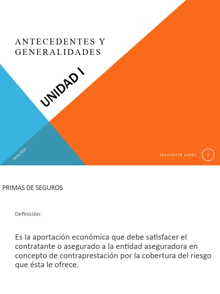 Primas de Seguros | PDF | Seguro | Riesgo