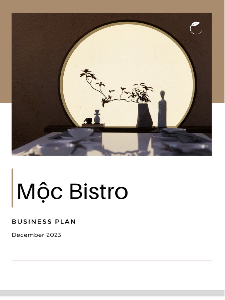 Moc Bistro - Business Plan | PDF | Value Added Tax | Taxes