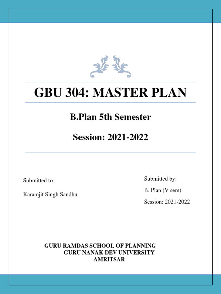 Master Plan Report Amritsar | PDF | Slum | Strategic Planning