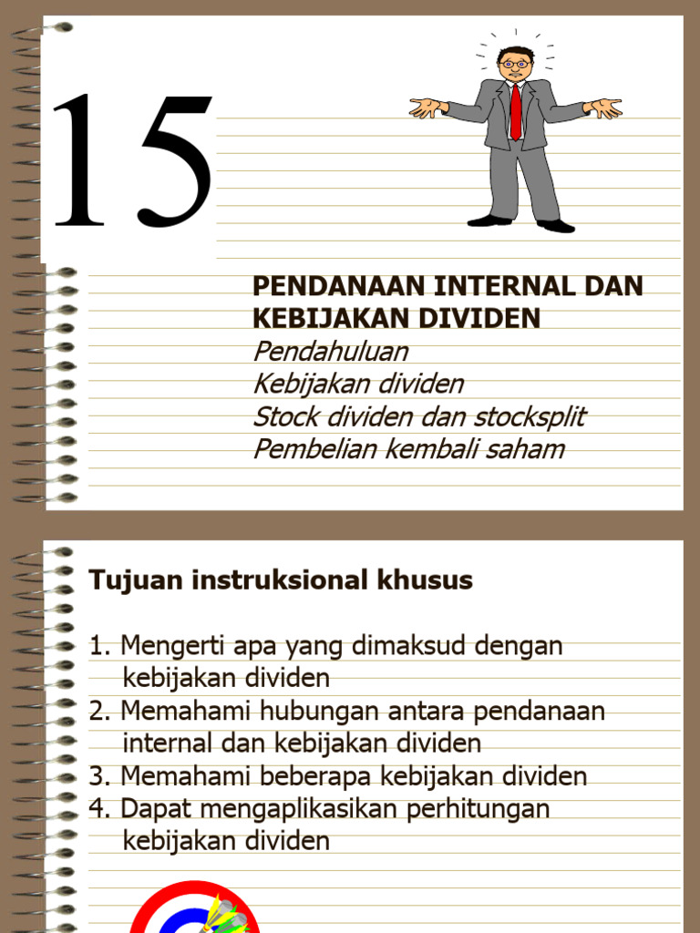 Kebijakan Dividen dan Pendanaan Internal | PDF | Bisnis