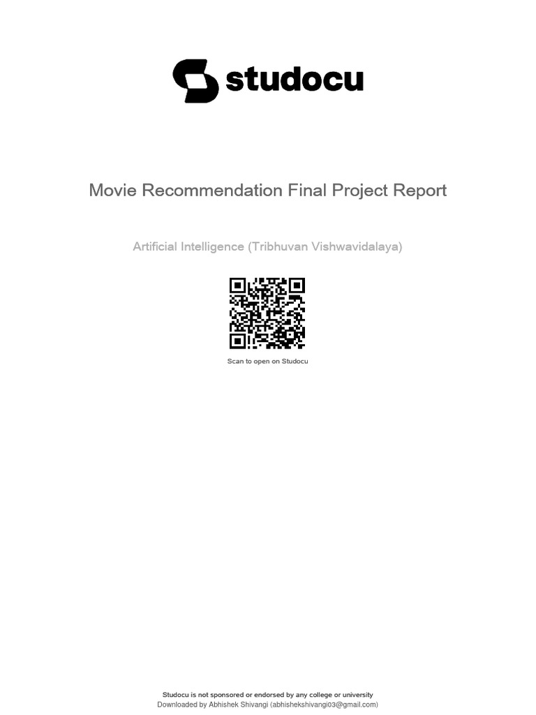 Movie Recommendation Final Project Report | PDF | Unified Modeling ... Movie Recommendation Final Project Report | PDF | Unified Modeling ...