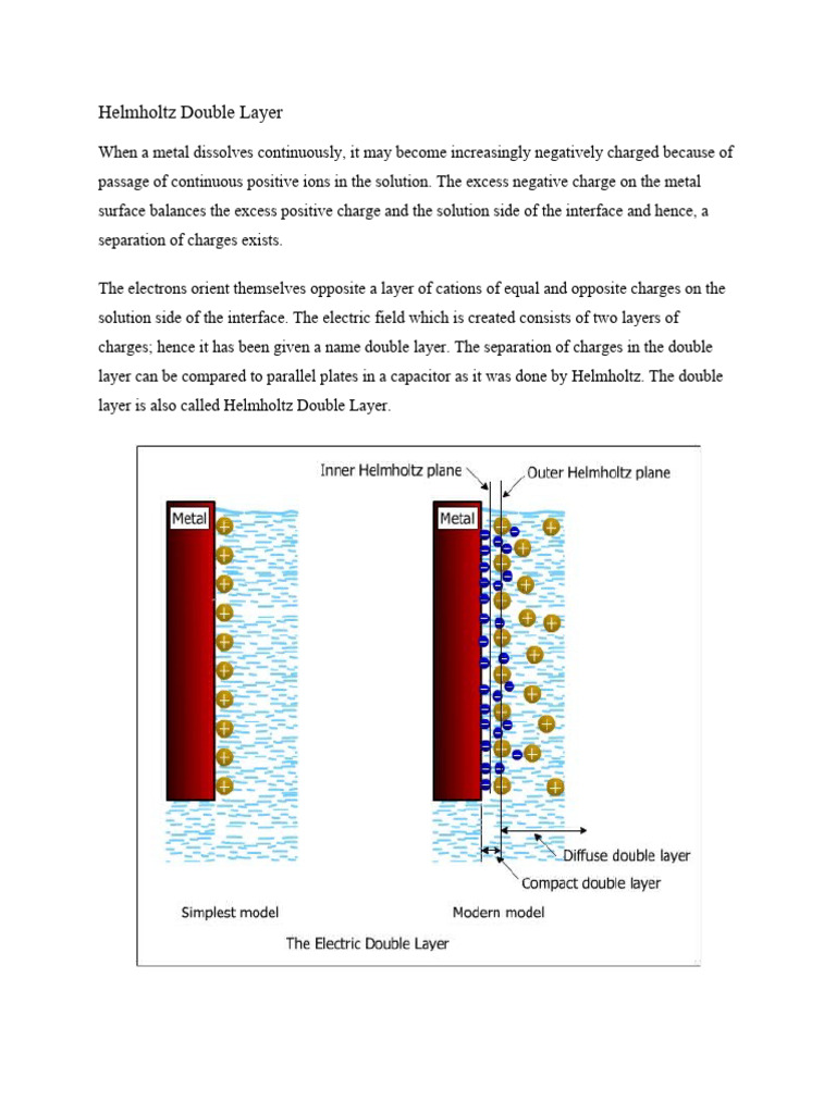 Helmholtz Double Layer3 | PDF | Chemistry | Condensed Matter Physics