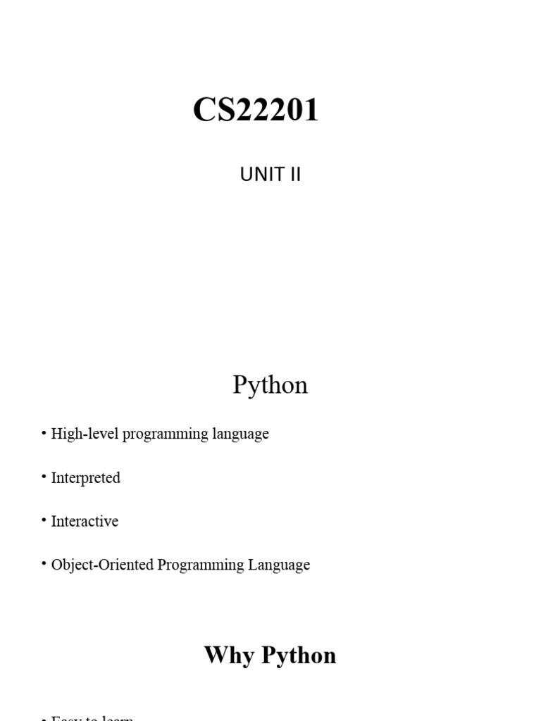 Python Notes Part 1 Pdf Control Flow Boolean Data Type