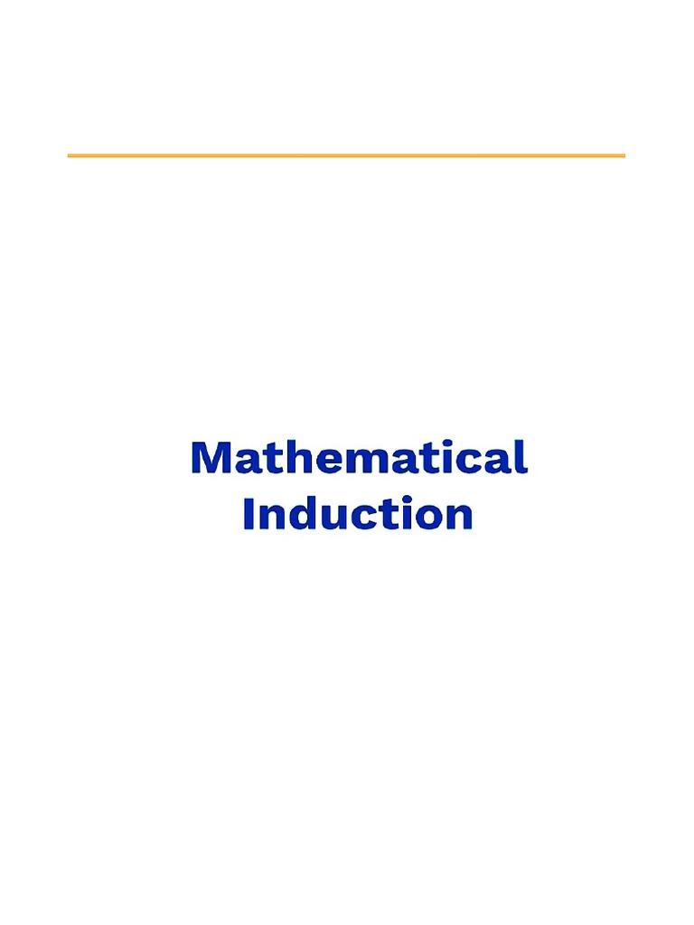 Mathematical Induction | PDF