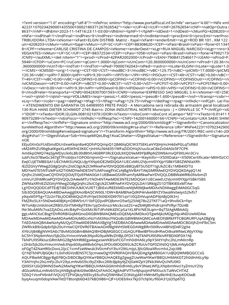 NFe 0090973289 | PDF