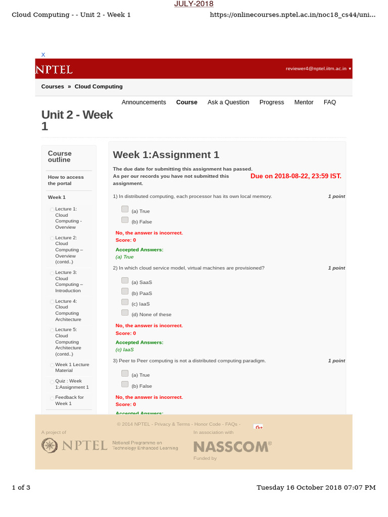 Unit 2 - Week 1 | PDF | Xml Schema | Cloud Computing