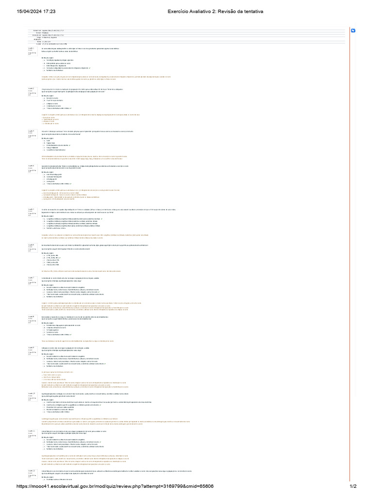 Exercício Avaliativo 2_ Revisão da tentativa Análise de dados como suporte à tomada de decisão ...