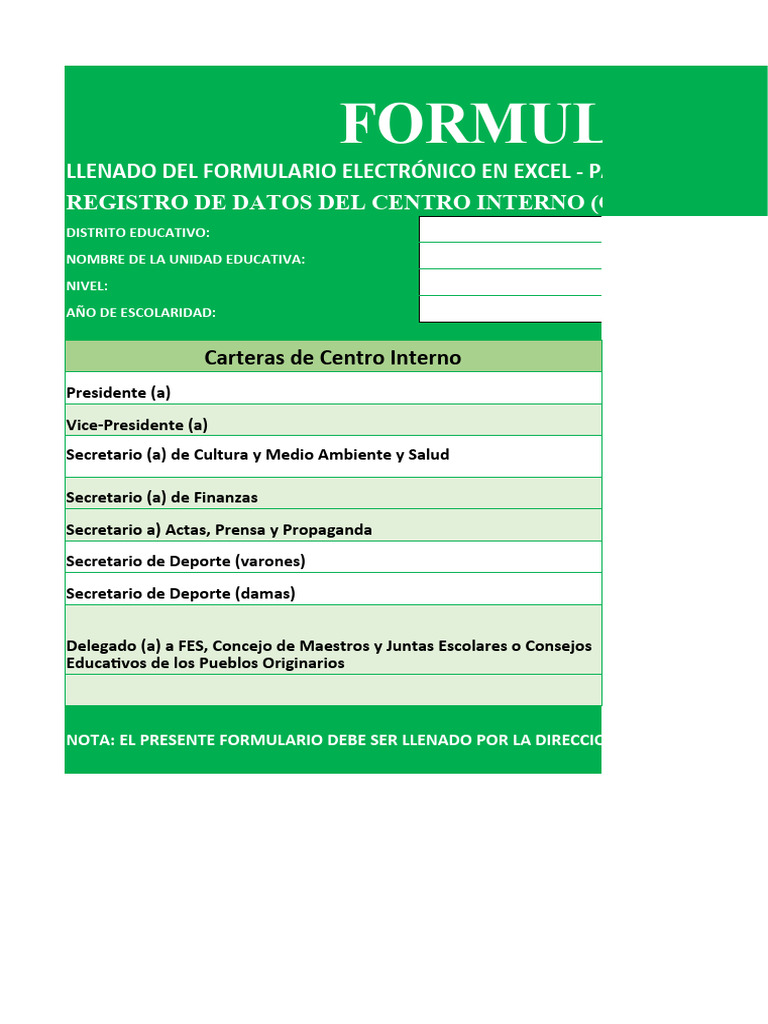 1 FORMULARIO DE CONFORMACION DE G.E. 2024 | PDF