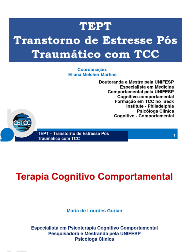 Como Tratar Tept Com Tcc | PDF | Terapia cognitiva comportamental | Trauma psicológico