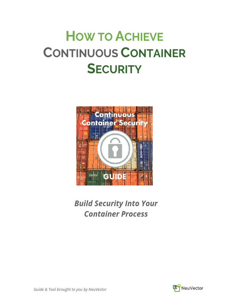 Continuous_Container_Security | PDF | Security | Computer Security