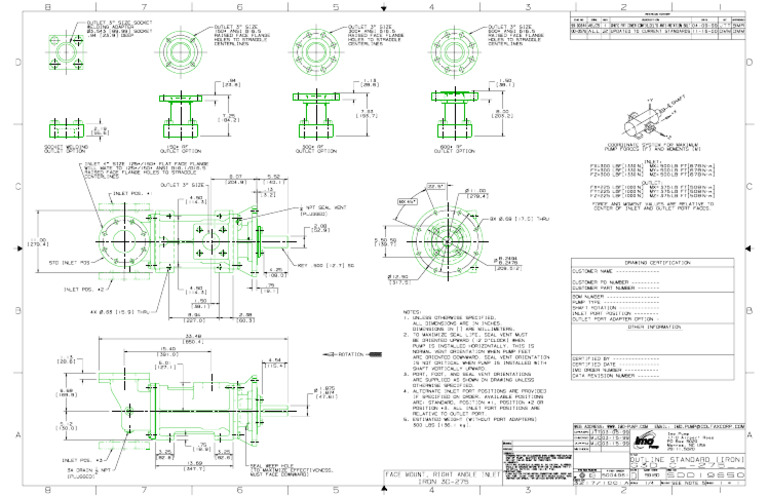 Imo Pump Data Sheet G3dehc-275-Imo | PDF