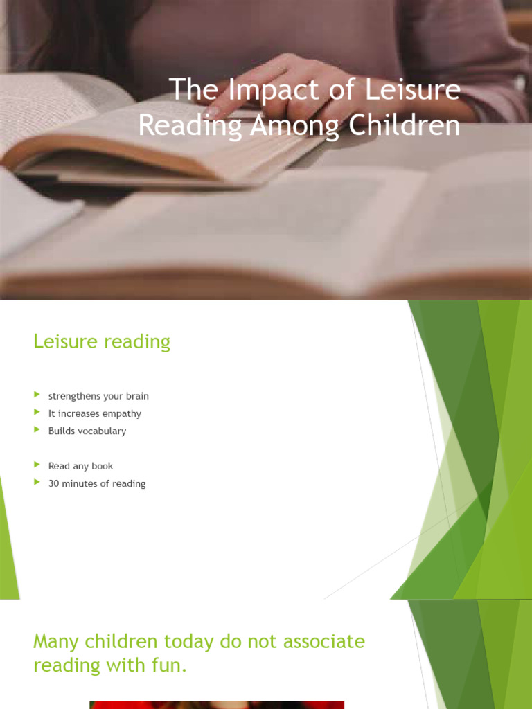 The Impact of Leisure Reading Among Children | PDF