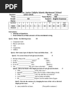Grade 5 English Exam Paper 2021 | PDF | Multiple Choice | Linguistic ...