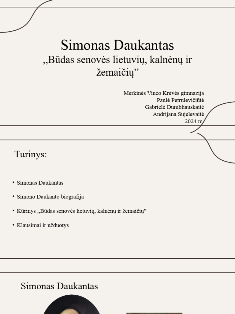Simonas Daukantas | PDF
