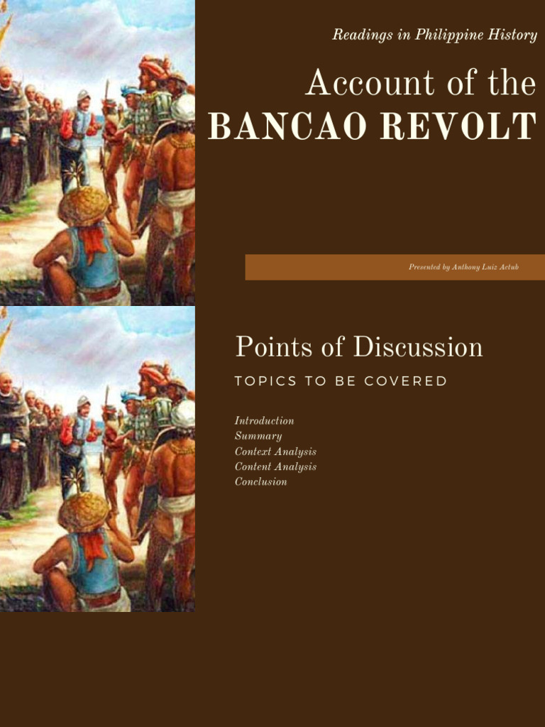 Bancao Revolt: Indigenous Resistance in Leyte | PDF | Spanish Empire ...