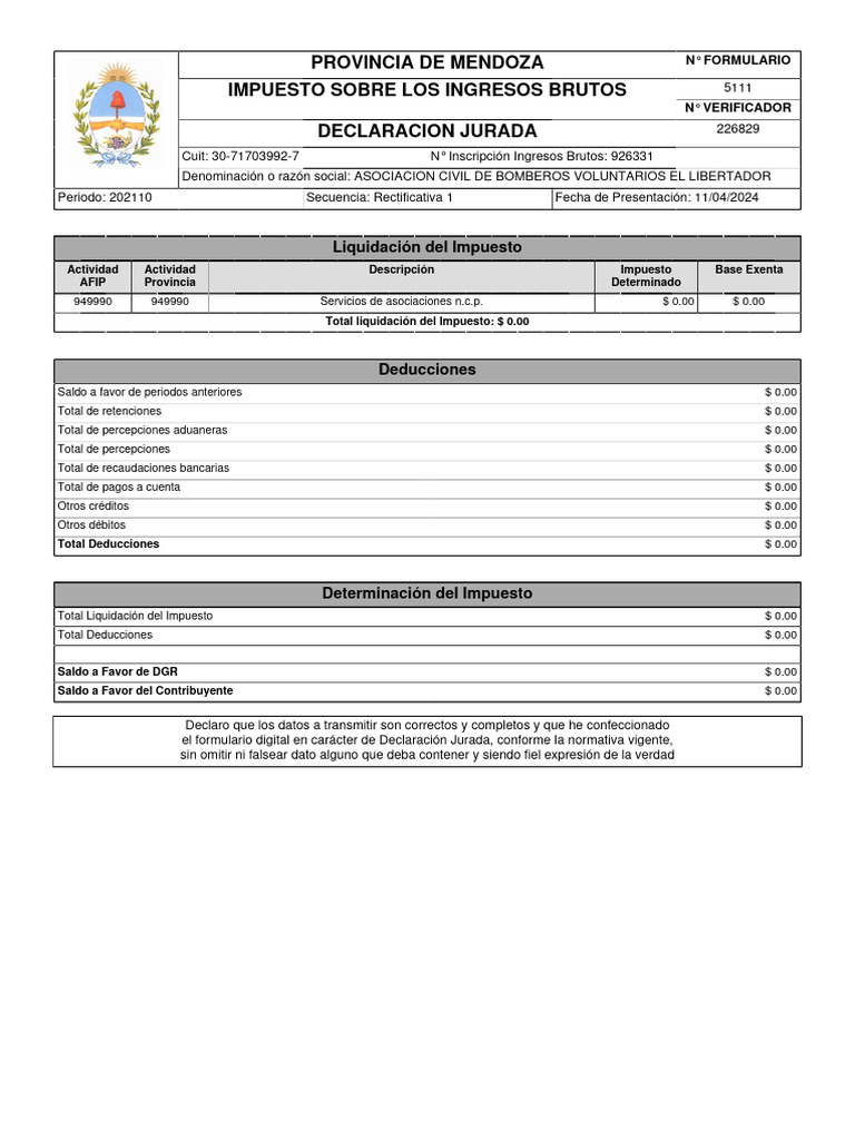 IIBB presentacion 202110 | PDF | Economias | Pagos