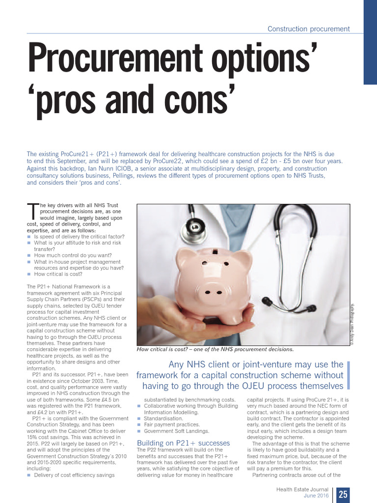 Procurement Options | PDF | National Health Service | Procurement