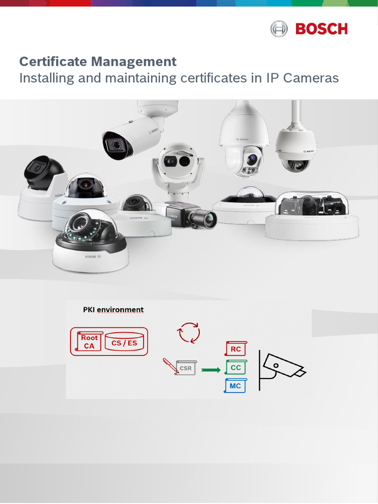 Bosch CertificateManagement TechNote | PDF | Public Key Certificate | Password