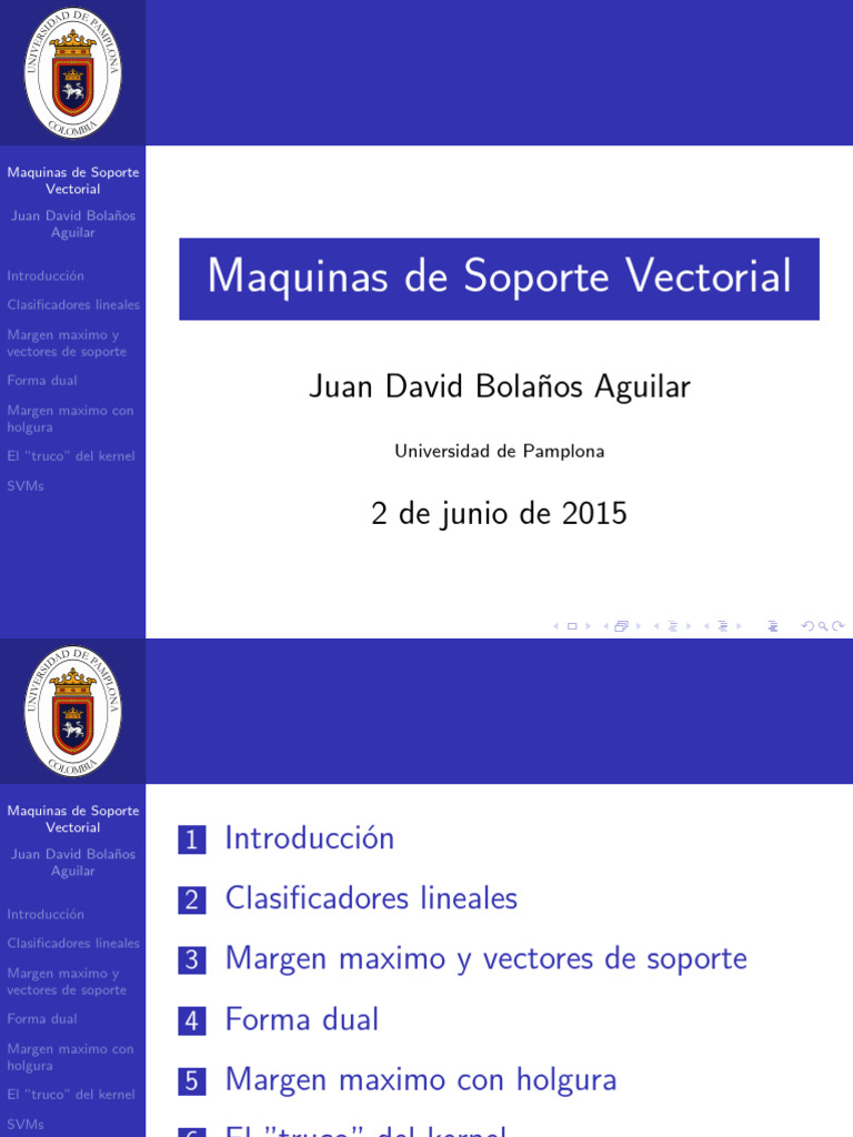 Máquinas de Soporte Vectorial: SVMs | PDF | Máquinas de vectores ...