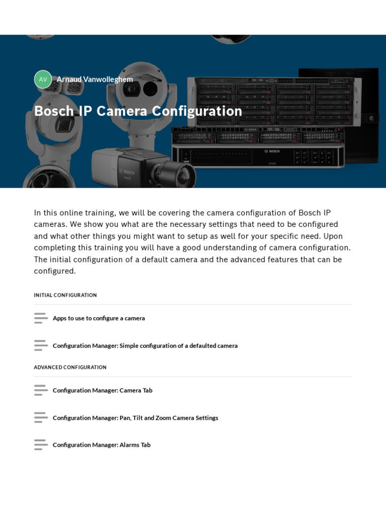 Bosch Ip Camera Configuration | PDF | Cartesian Coordinate System | Ip ...