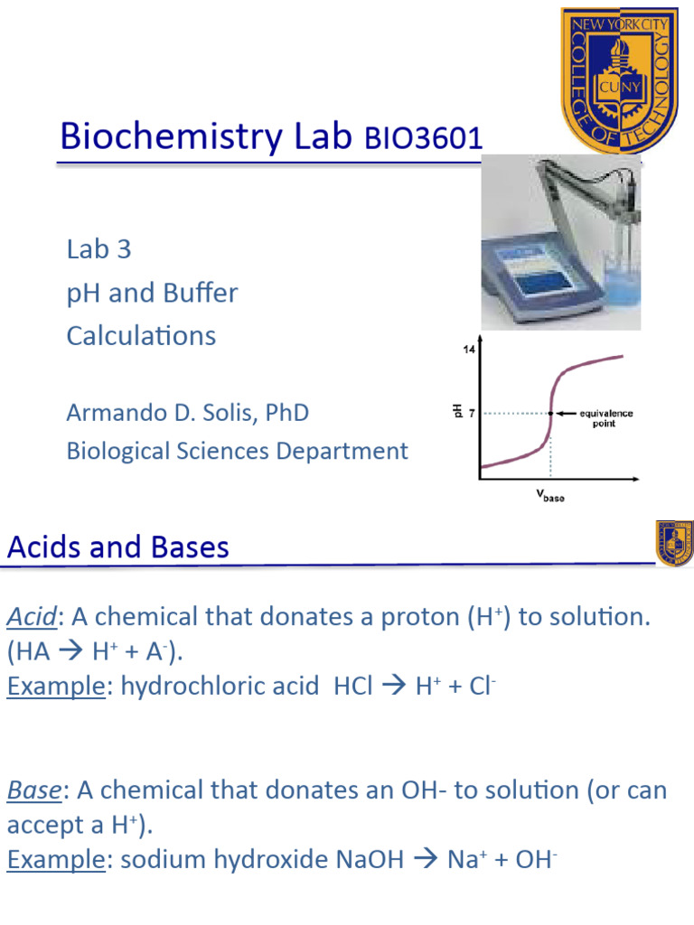 LAB 03 - PH and Buffers(1) | PDF | Acid | Acid Dissociation Constant