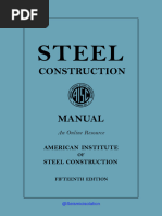 AISC Steel Construction Manual 15th Edition | PDF