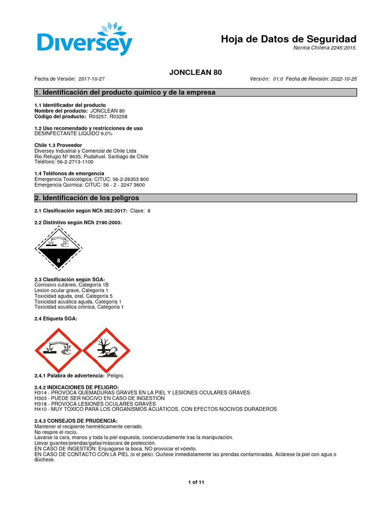Certificacion Jonclean | PDF | Agua | Quemar