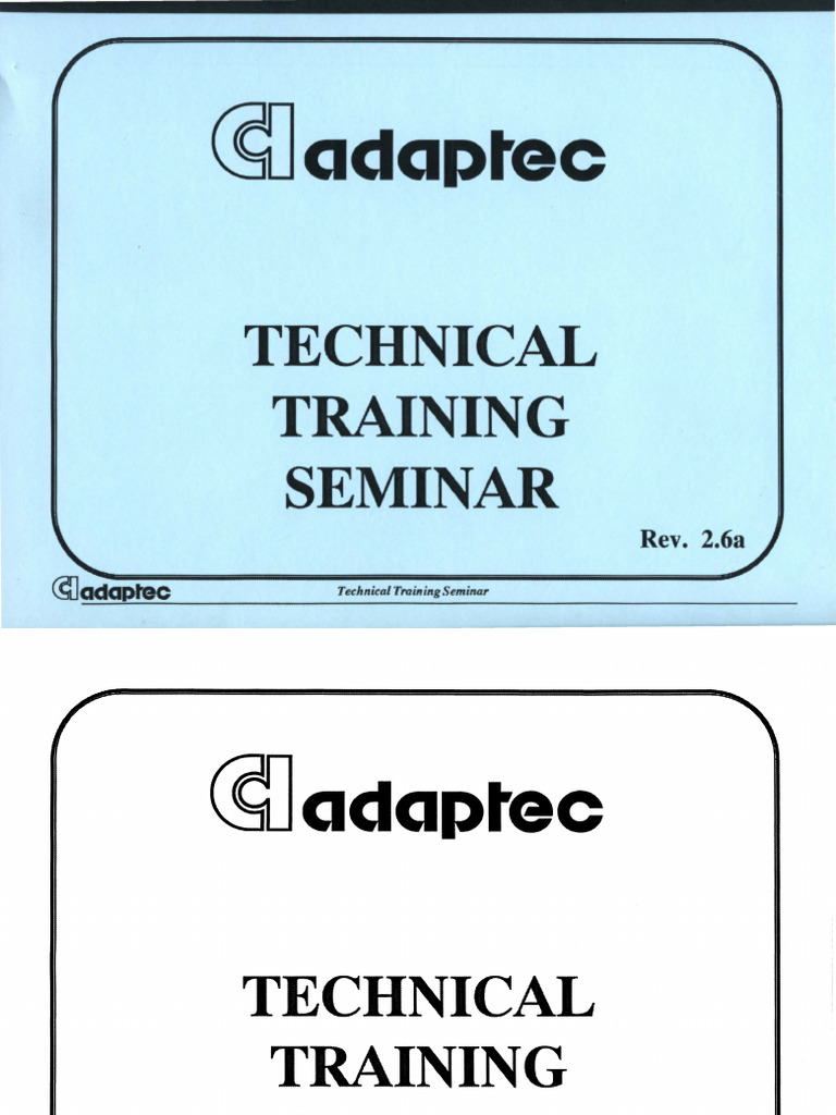Adaptec Technical Training Seminar 1993 | PDF | Bios | Computing