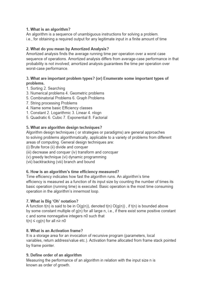 Understanding Algorithms and Their Efficiency | PDF | Computational ...