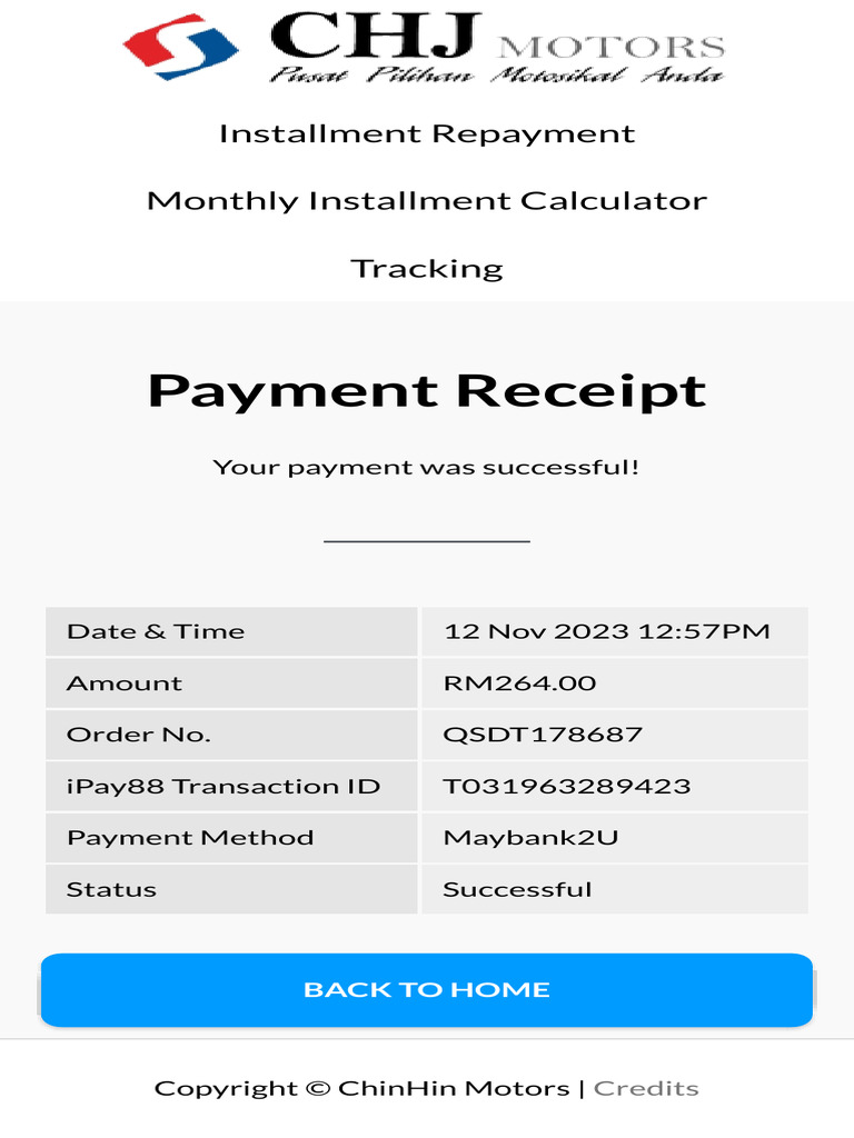 Payment Receipt | PDF