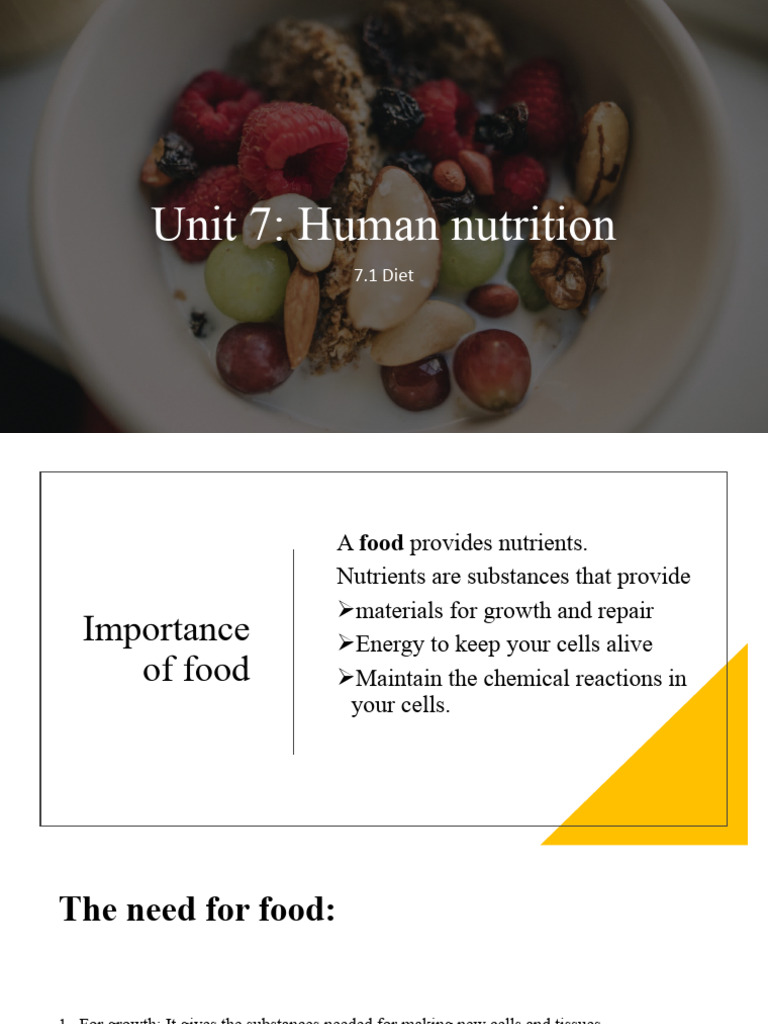 Chapter 7 Human Nutrition | PDF | Stomach | Digestion