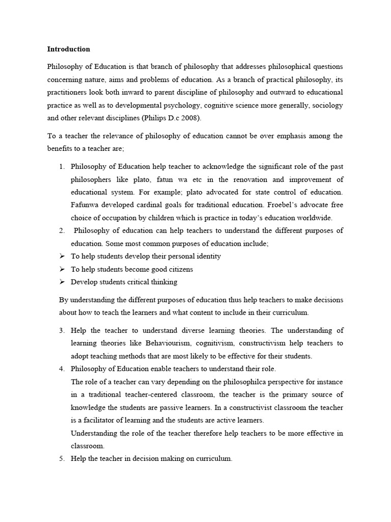 Introductio 4 | PDF | Philosophy Of Education | Constructivism (Philosophy Of Education)