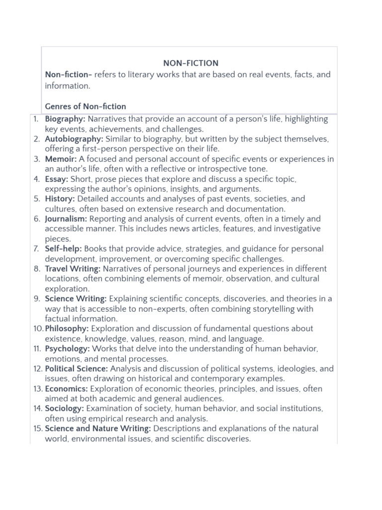 English | PDF | Non Fiction | Narrative