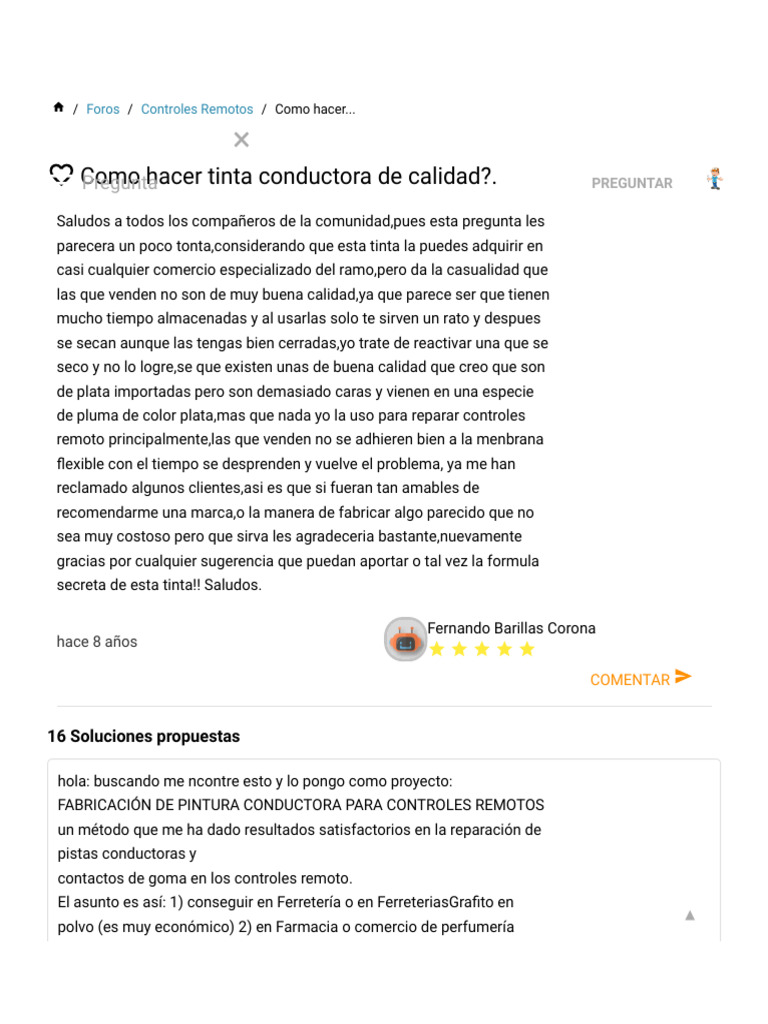 Como Hacer Tinta Conductora de Calidad - YoReparo | PDF | Pinturas | Tinta